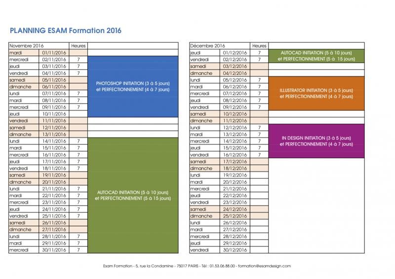 L’ESAM Design propose des formations sur mesure.